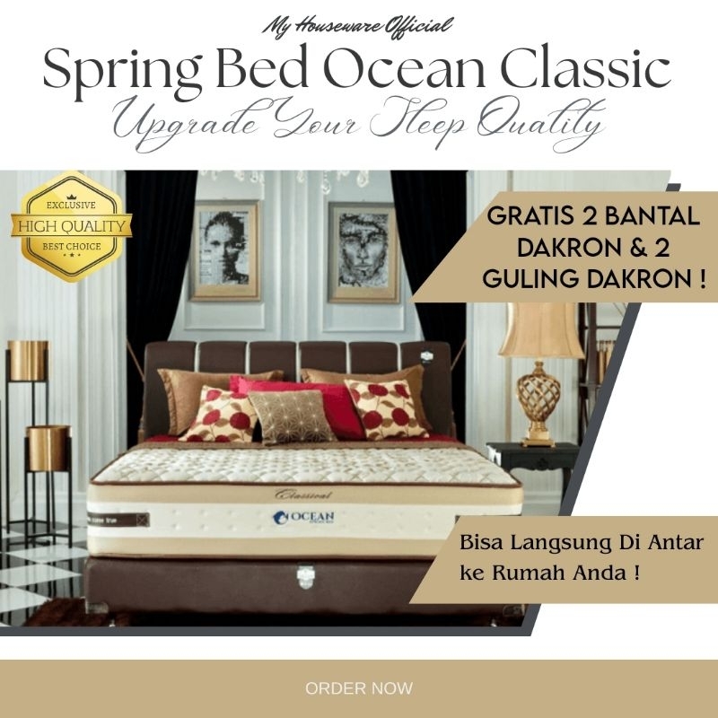 Jual [READY STOCK] MATRAS SPRINGBED OCEAN CLASSIC 180 X 200 X 32 CM ...