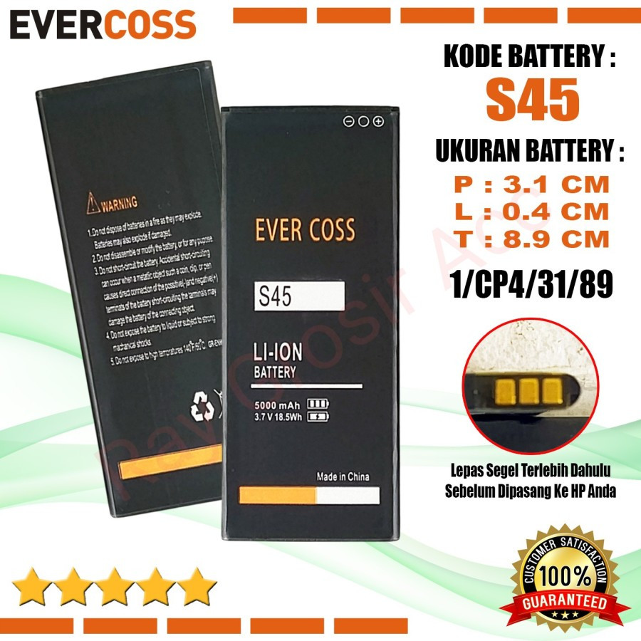 Jual Baterai Original Double Power Evercoss , Cross , Evercross S45 4G ...