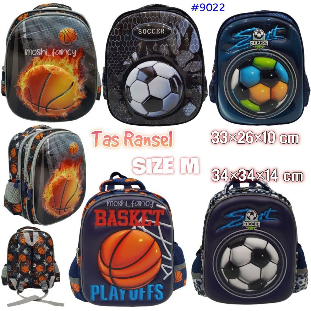 Jual Tas Ransel Anak Bola Basket / Tas Ransel Anak Motif Bola Basket ...