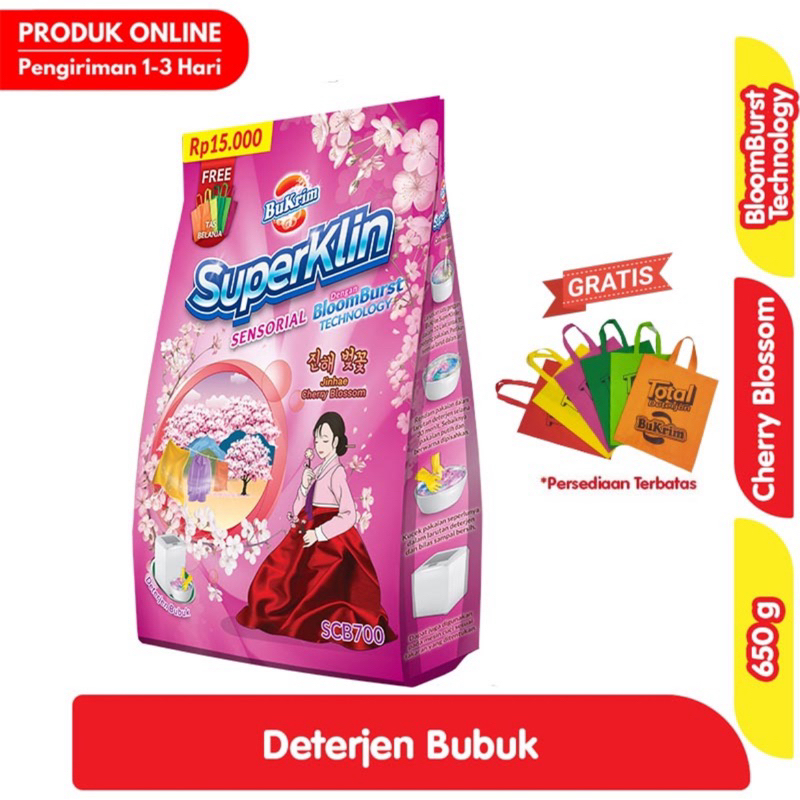 Jual BUKRIM SUPERKLIN SENSORIAL DETERJEN BUBUK | Shopee Indonesia