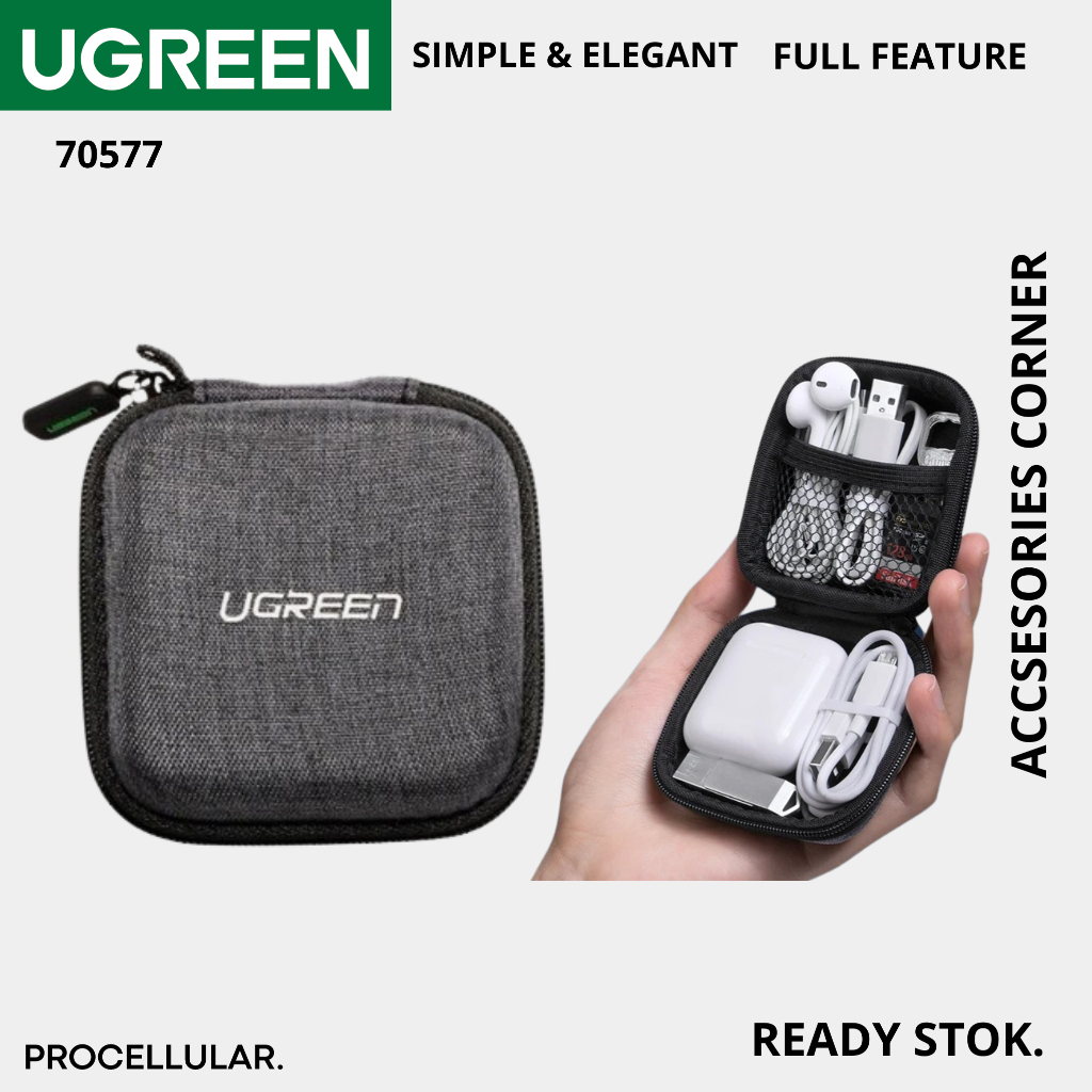 Jual Ugreen Case Bag Storage Earphone Pouch Sarung Headset Waterproof ...