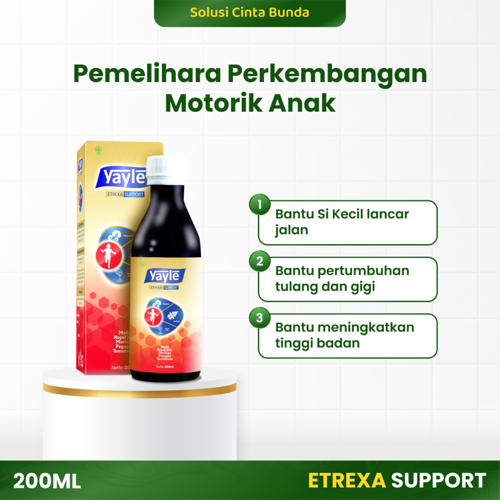 Jual Yayle Etrexa Support 200ml - Membantu Memelihara Kesehatan Anak ...