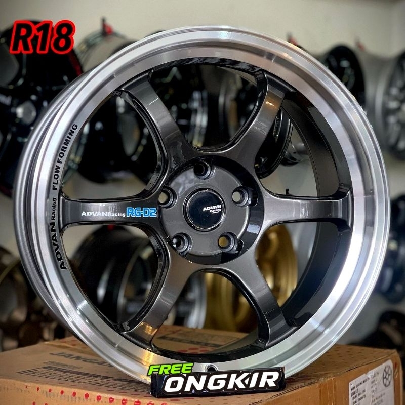 Jual BONUS PENTIL velg mobil racing R18 ADVAN RG D2 LEBAR 9,5 velg mobil ring 18 velg racing ...