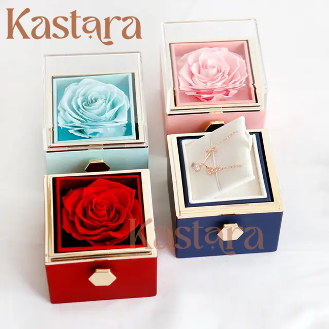 Jual Hidden Jewelry Box Kotak Tempat Perhiasan Set Putar Bunga Mawar ...