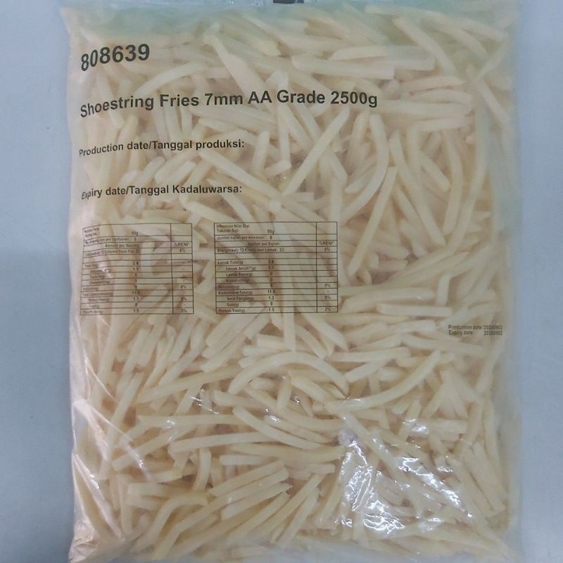 Jual Aviko Kentang Shoestring 2.5kg Polos | Shopee Indonesia