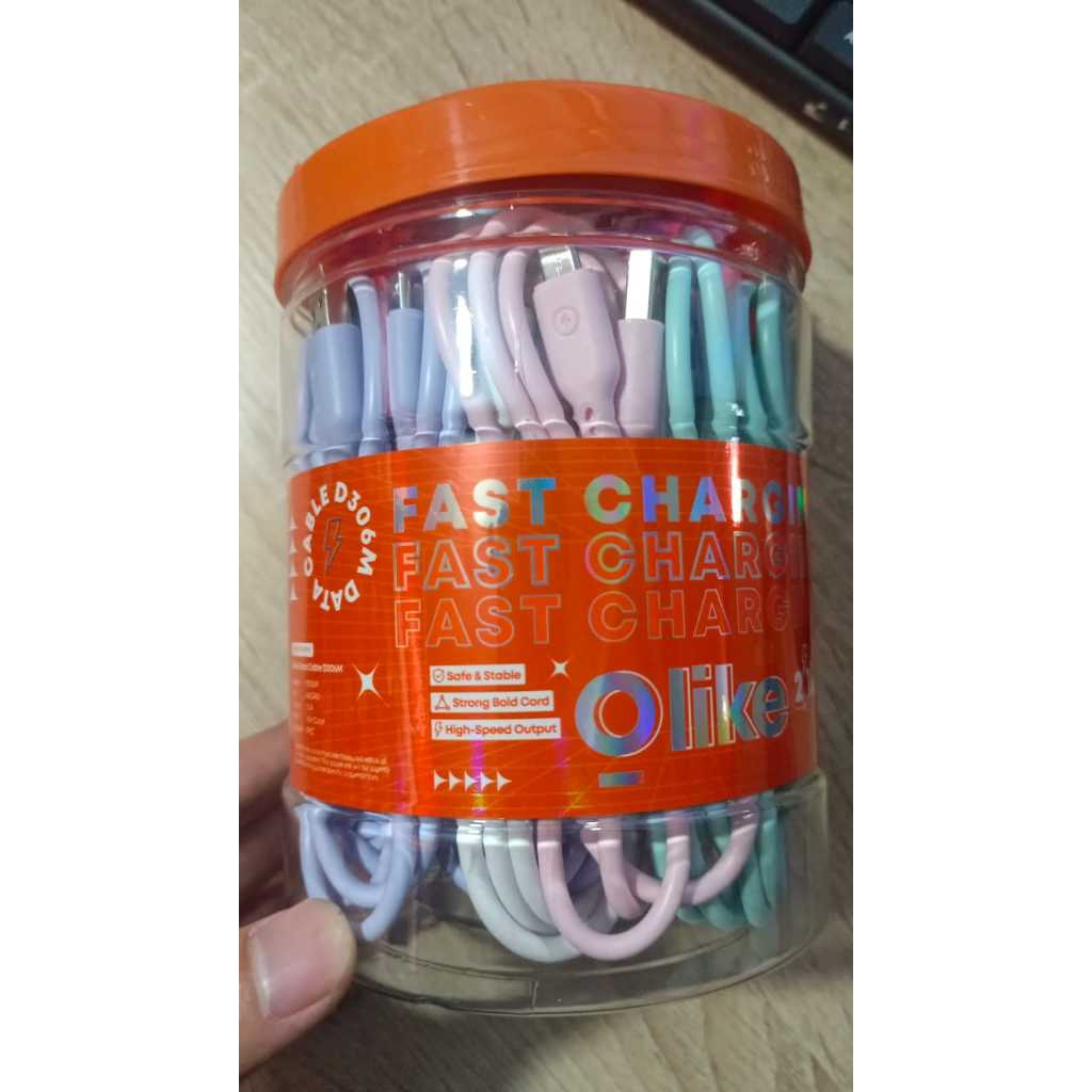 Jual Olike Kabel Data Fast Charging D306 Mix Color Type-C Lightning ...