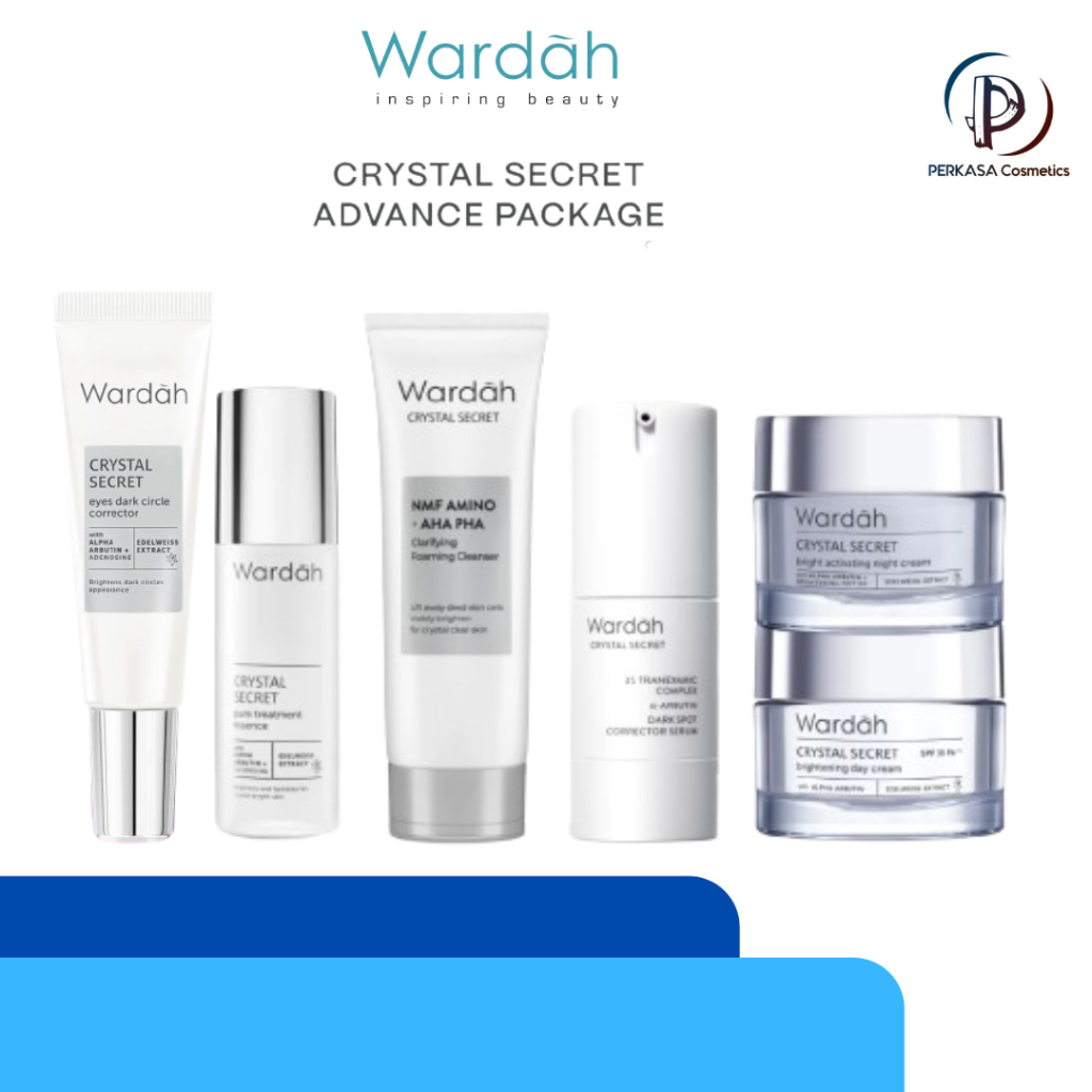 Jual Wardah Crystal Secret (Cleanser,Essence,Toner,Serum,Day Cream ...