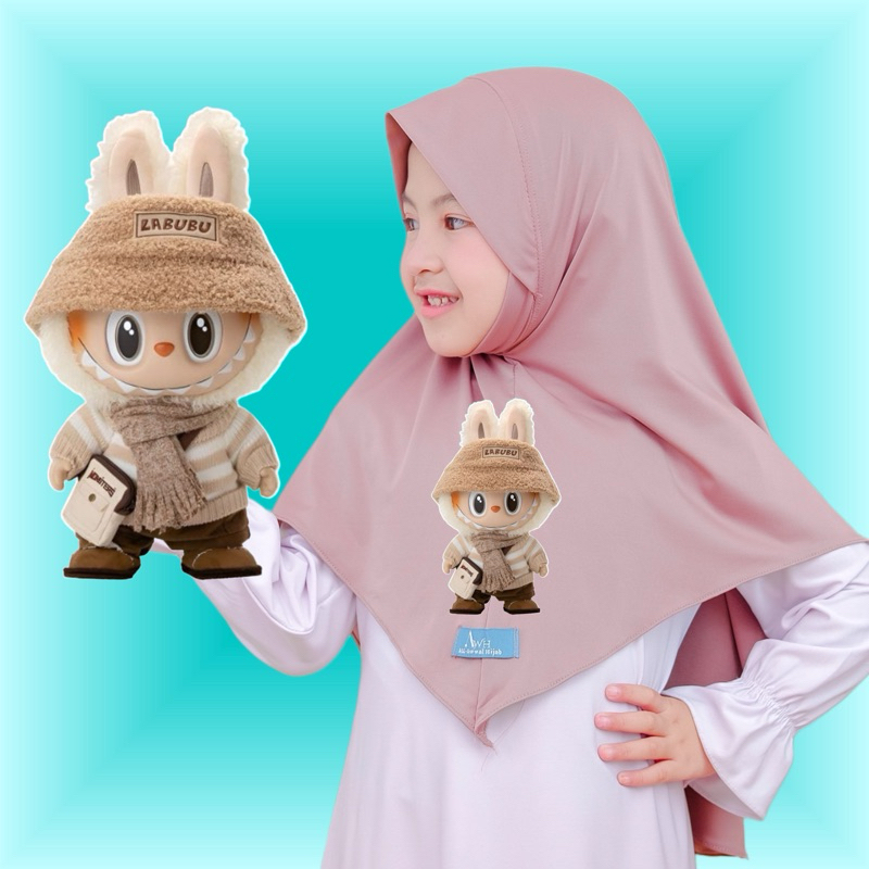 Jual orinoco- LABUBU Hijab Instan Malay Dagu Anak Jersey Muslim untuk ...