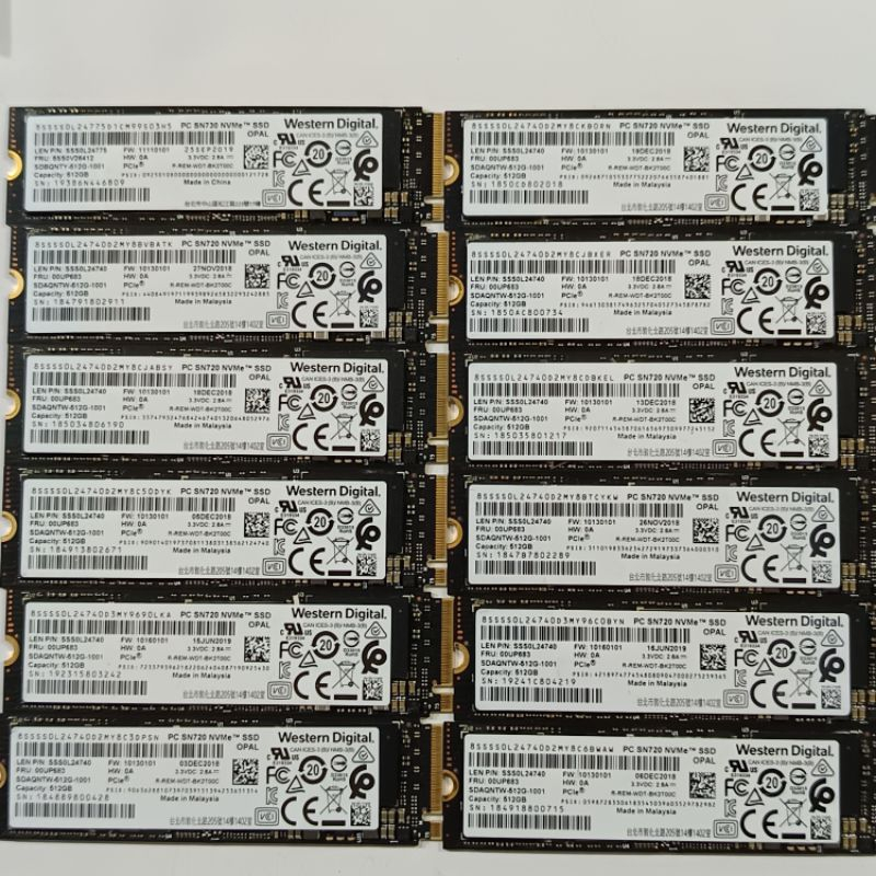 Jual SSD m.2 nvme 512GB murah WD SN720 SN730 Western digital 512 GB ...