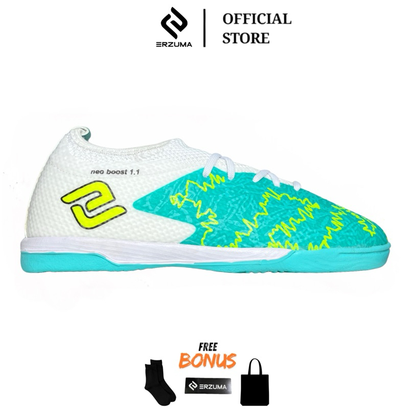Jual ERZUMA - Sepatu Futsal Anak NEO BOOST IN White Tosca Original ...