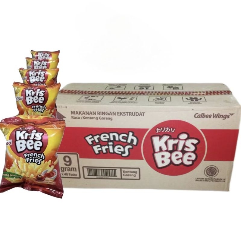 Jual [1 karton isi 40 pcs] KrisBee French Fries kentang goreng | Shopee ...