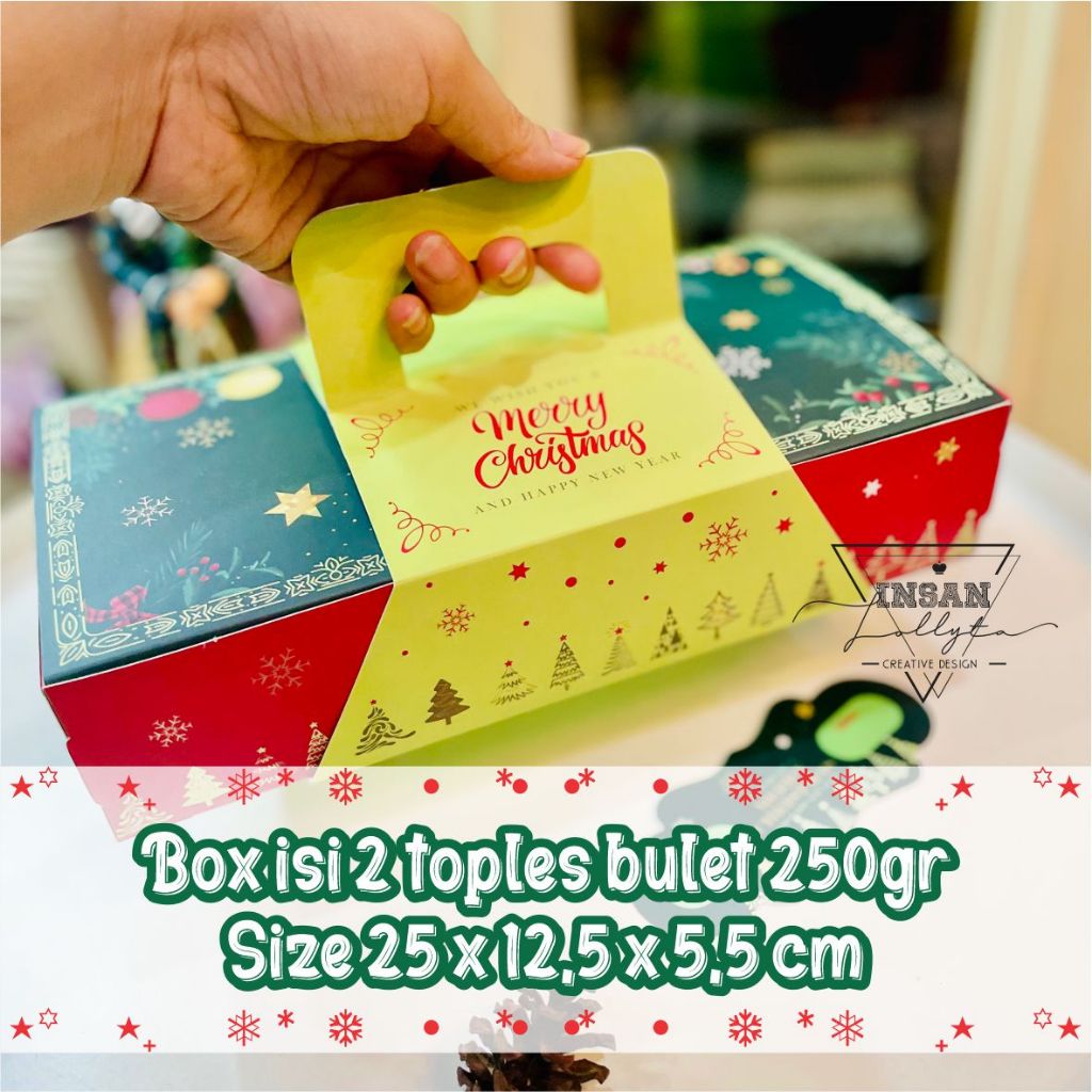 Jual Box Natal isi 2 toples bulet 250gr Tema Noel's Christmas Tree ...