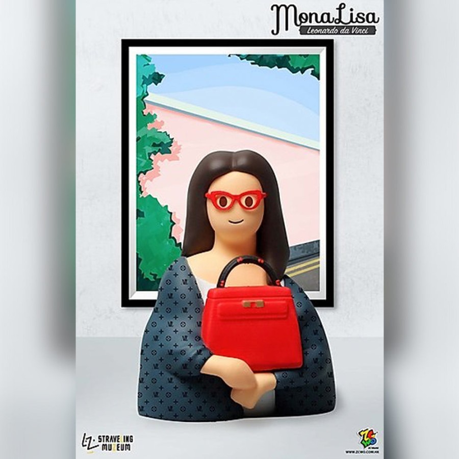 Jual ZCWO x Straveling Museum - Mona Lisa Leonardo Da Vinci Mini Figure ...