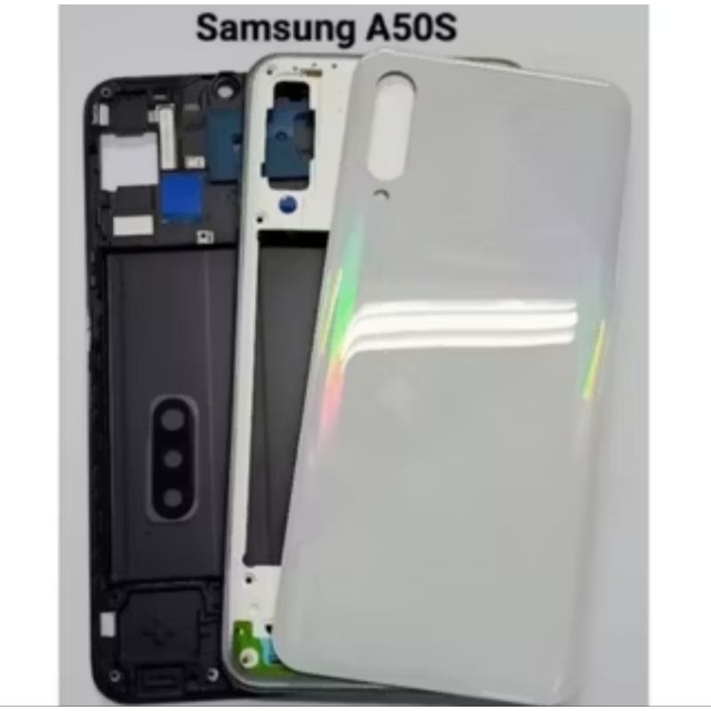 Jual BACKDOOR FULLSET+FRAME LCD+BEZZEL SAMPING SAMSUNG A50S HOUSING ...