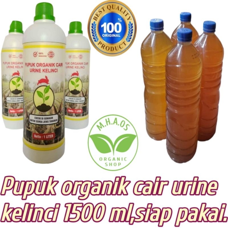 Jual Urine kelinci asli,poc urine kelinci 1500 ml,siap pakai. | Shopee ...