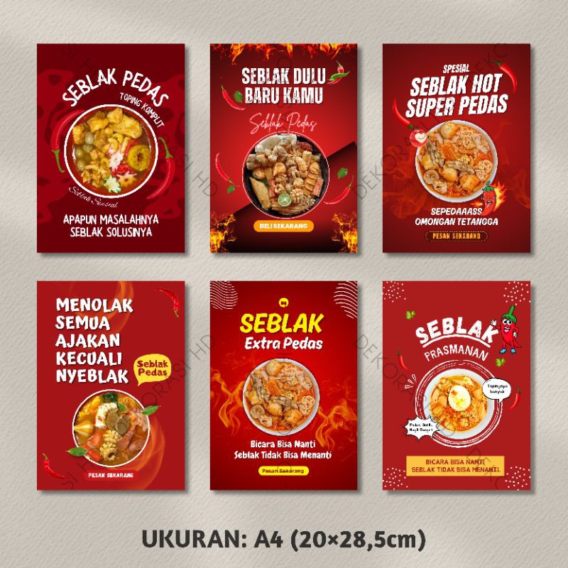 Jual Poster Kayu Spesial Seblak Hiasan Dinding Aesthetic Walldecor ...