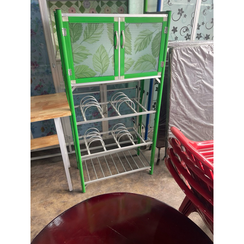 Jual Rak Piring Box Terbuka Pintu Sliding | Shopee Indonesia