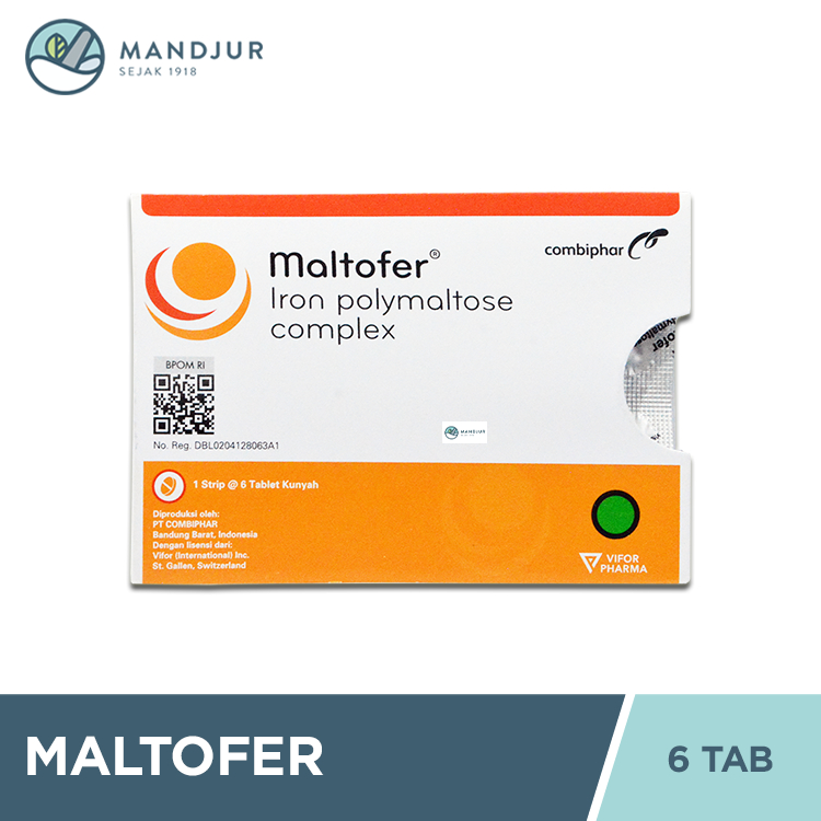 Jual Maltofer Tablet Kunyah 6 Tablet - Obat Anemia dan Kekurangan Zat ...