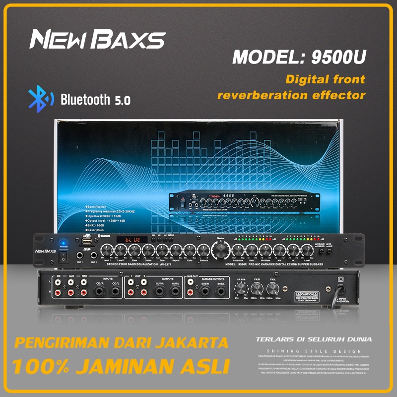 Jual COD NEW BAXS digital Karaoke audio processor 9500U Microphone ...