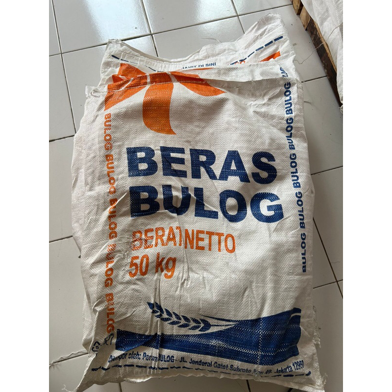 Jual Karung Bekas Beras Bulog 50kg | Shopee Indonesia