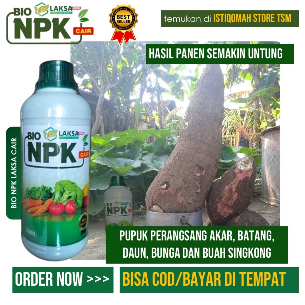 Jual PUPUK BOOSTER SINGKONG Terbaik NPK Cair NPK LAKSA GROW Ampuh Melebatkan Singkong Terbaik ...