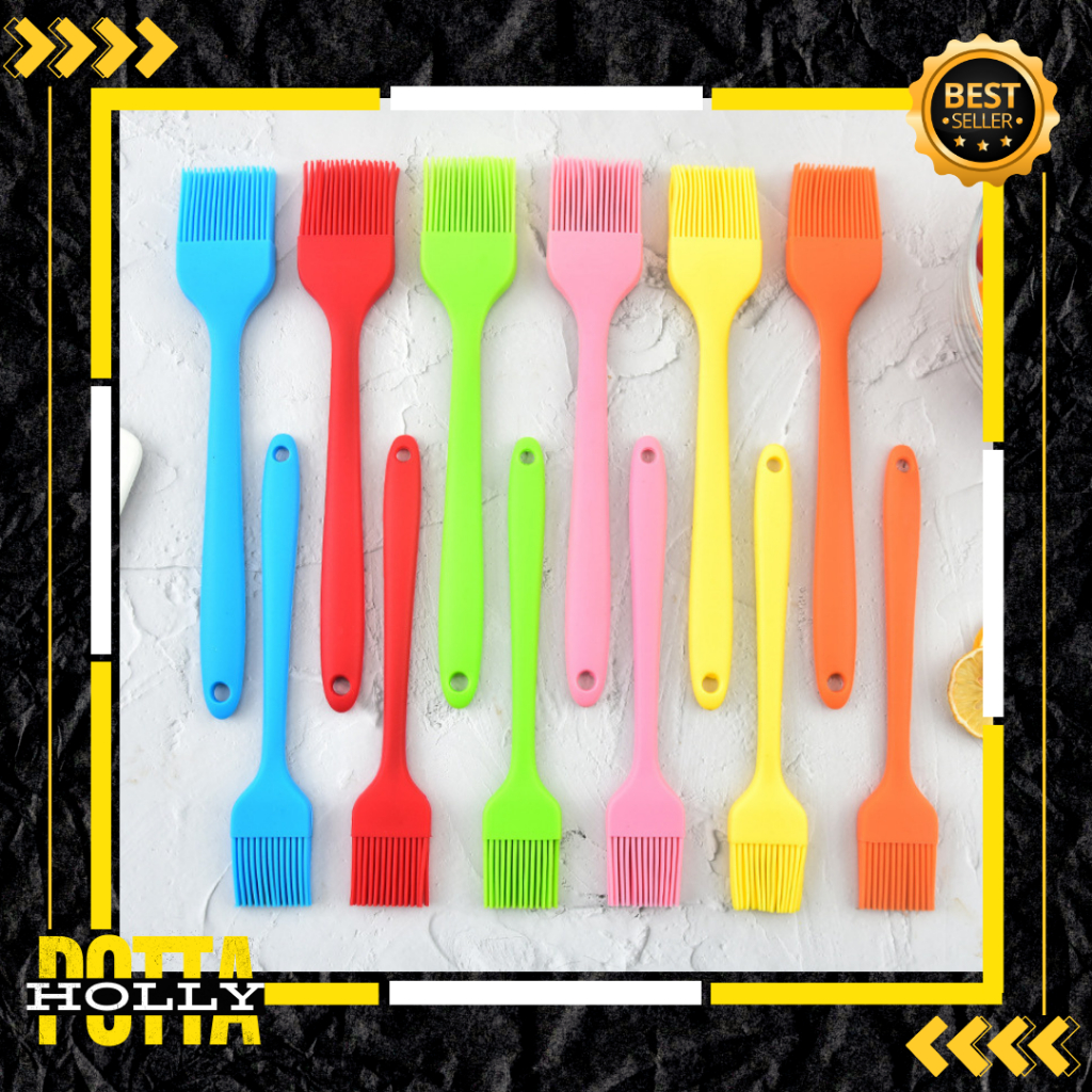 Jual POTTAHOLLY KUAS SILIKON MENTEGA / KUAS KUE DAN ROTI / KUAS BBQ ...
