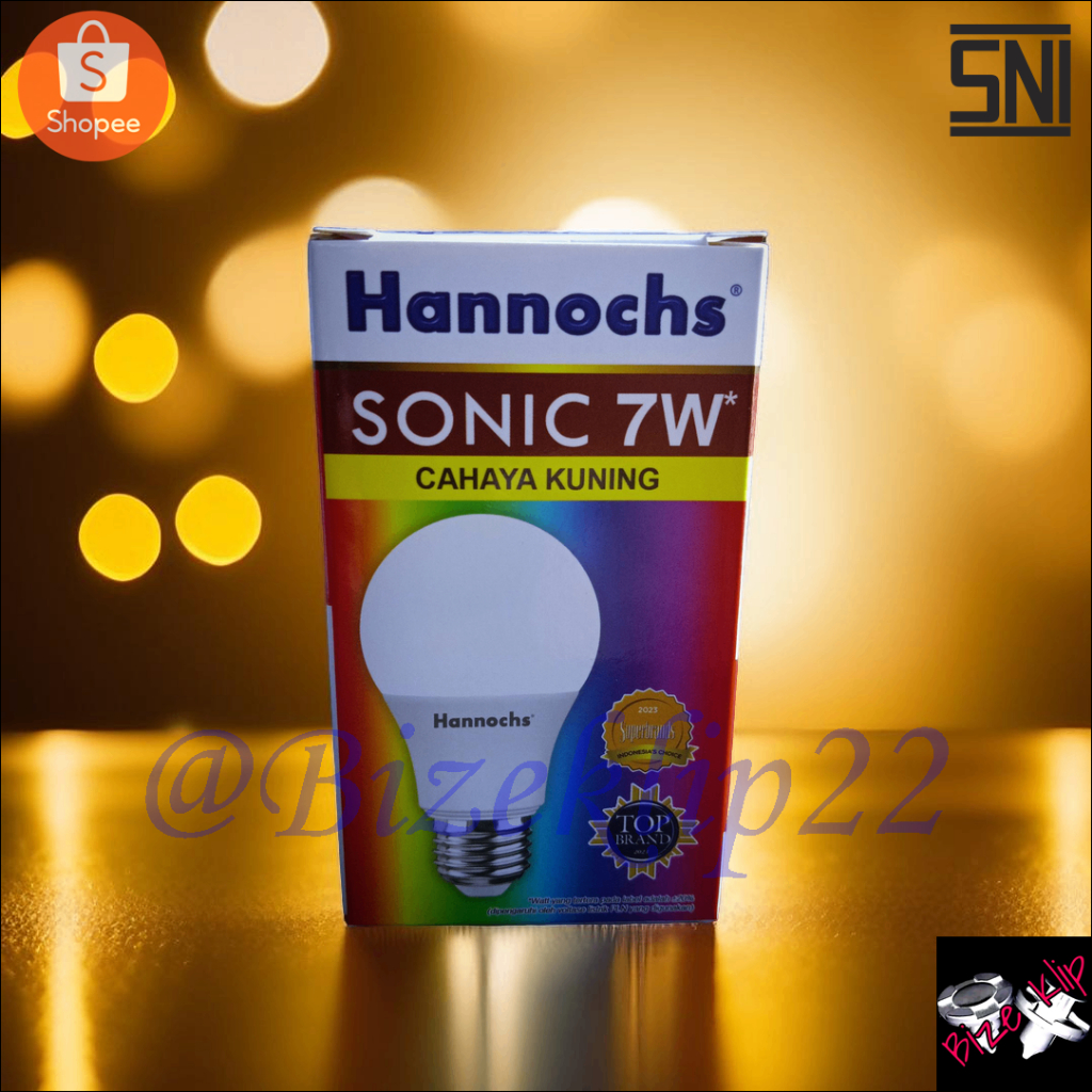 Jual HANNOCHS Sonic Bohlamp Bulb LED Cahaya kuning / Warm White - 7W ...