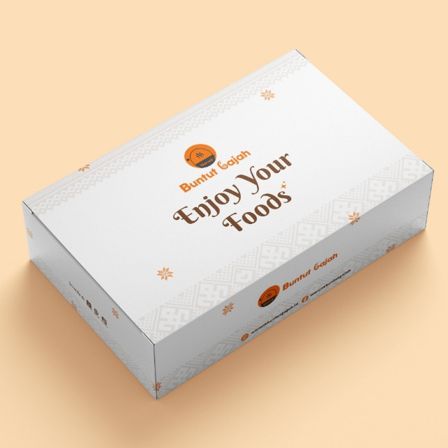 Jual Custom Cetak Dus Snack Box Full Color uk 16 x 14 x 7 cm / uk 16 x ...