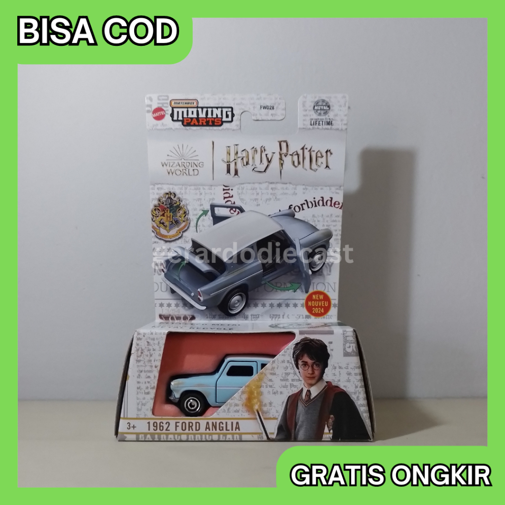 Jual Matchbox Moving Parts harry potter ford anglia mini ev 2024 ...