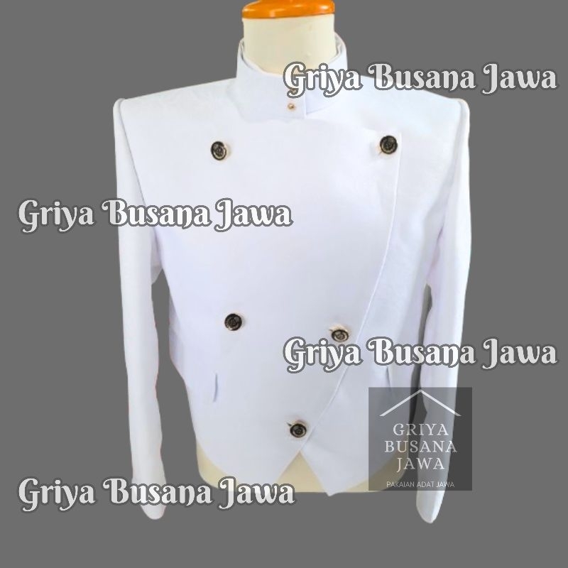 Jual Beskap Solo Krowok Alusan Putih | Shopee Indonesia