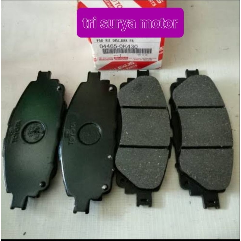 Jual Brake Pad Front Kampas Rem Cakram Depan Innova New Reborn Ribon 2015-UP 04465-0K430 harga ...