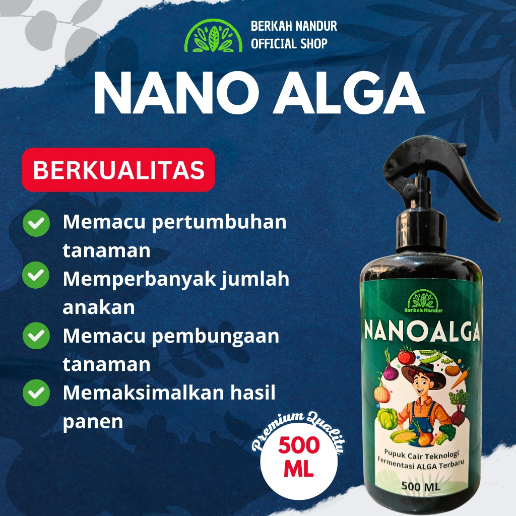 Jual Pupuk Cair Nano Alga Pupuk Spirulina Spray 500 ml | Shopee Indonesia