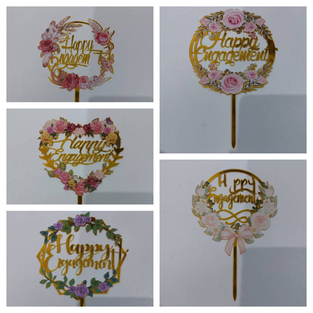 Jual Topper Kue Cake Toper Tusuk Aclyric Dekorasi Hiasan Anniversary ...