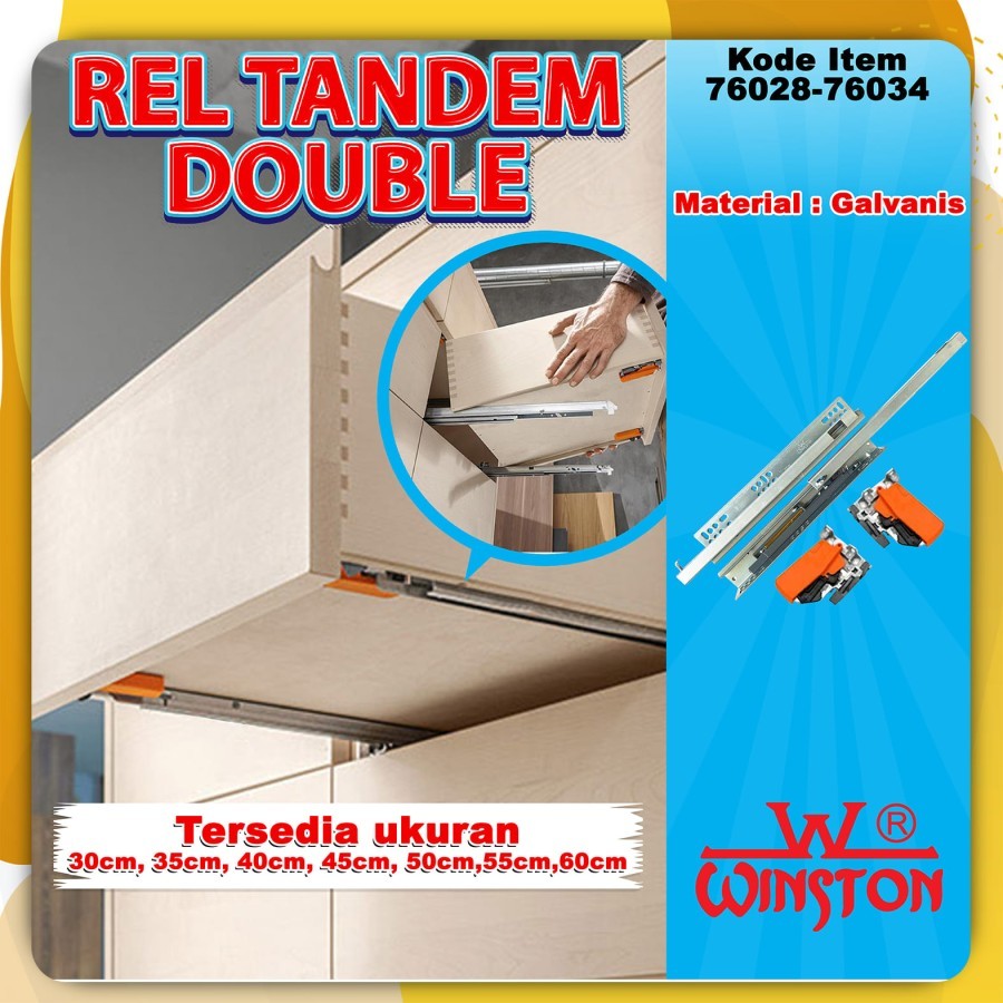 Jual Rel Laci Tandem Winston no Taco Slowmotion Full Double Track puts ...