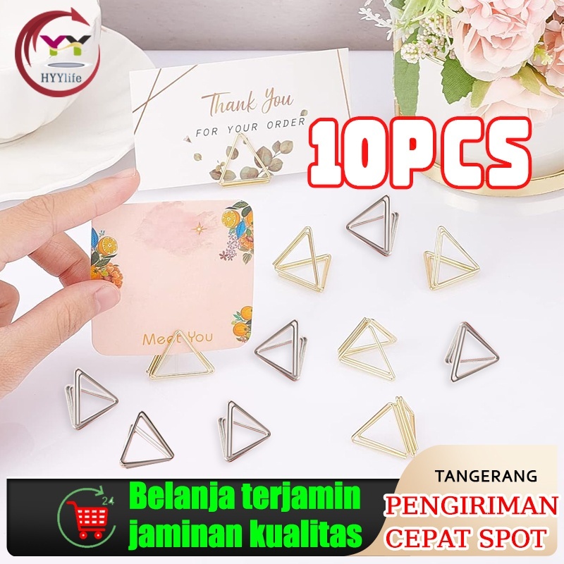 Jual 10pcs Segitiga nomor Meja Table Number Holder Stand Name Card ...