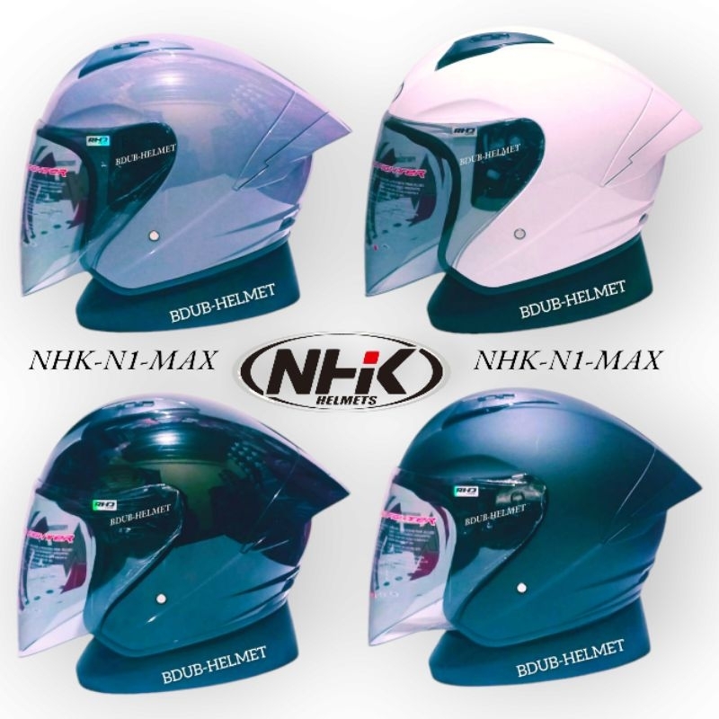Jual Helm NHK N1 max white original NHK | Shopee Indonesia