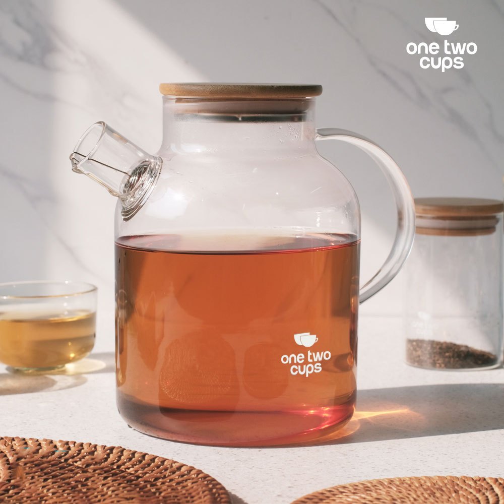 Jual One Two Cups Teko Pitcher Teh Chinese Teapot Maker Borosilicate Glass 1.8 L | Shopee Indonesia