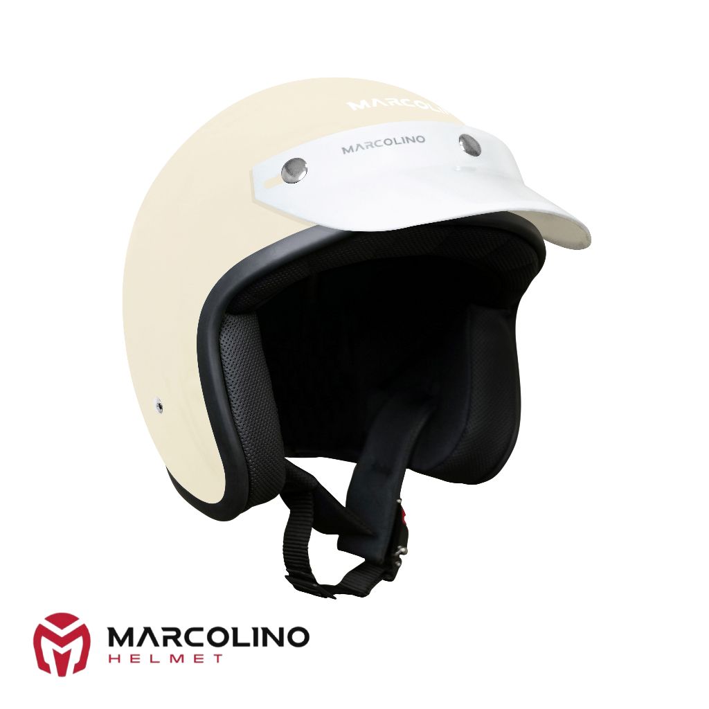 Jual [ Cream Pastel With Pet ] Marcolino Helmet Pastel Edition (Helm ...