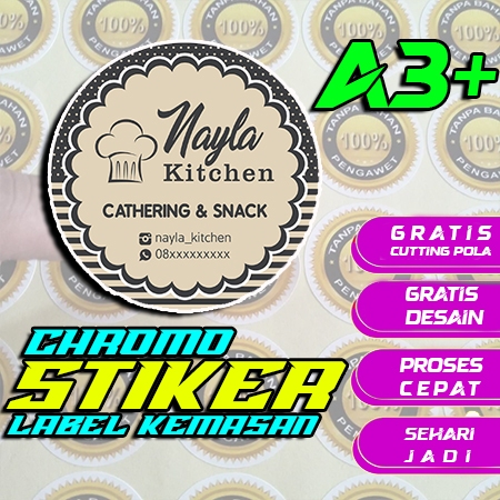 Jual CETAK STIKER LABEL / STIKER PRODUK / STIKER WATERPROOF / STIKER ...