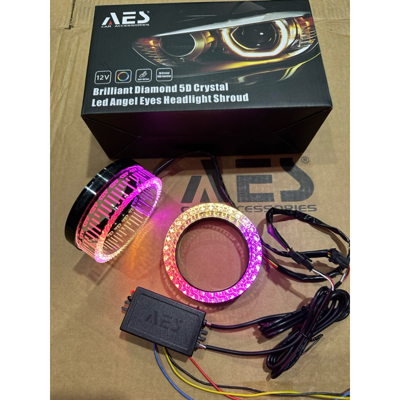 Jual SHROUD BILED 5D CRYSTAL BULAT 2.5in& 3inch AES & ICC RGB KONEK APP ...