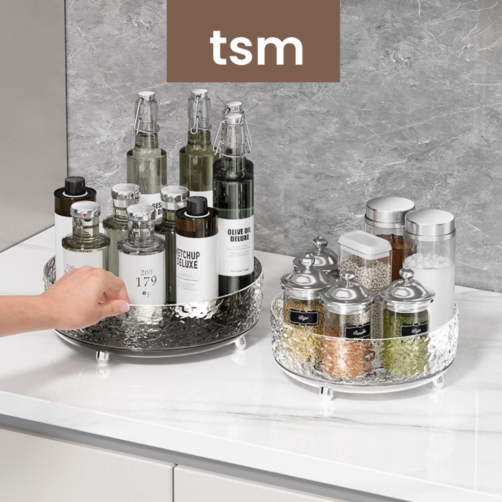 Jual TSM Rak Kosmetik Putar Aesthetic Akrilik Model Bulat | Tempat ...