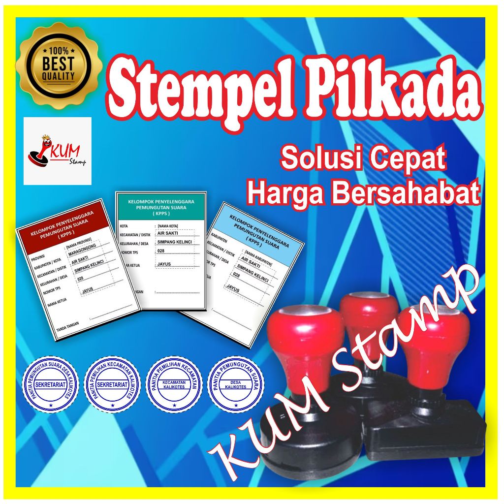 Jual Stempel KPPS Pilkada 2024, Stempel Surat Suara, Stempel TPS ...