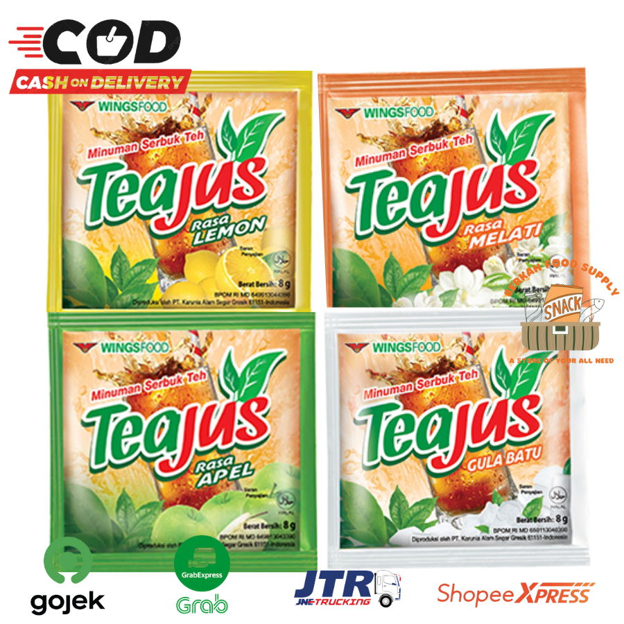 Jual [ BERKAH ] Teajus Tea Jus Minuman Serbuk Rasa Teh Renceng Isi 10 x ...