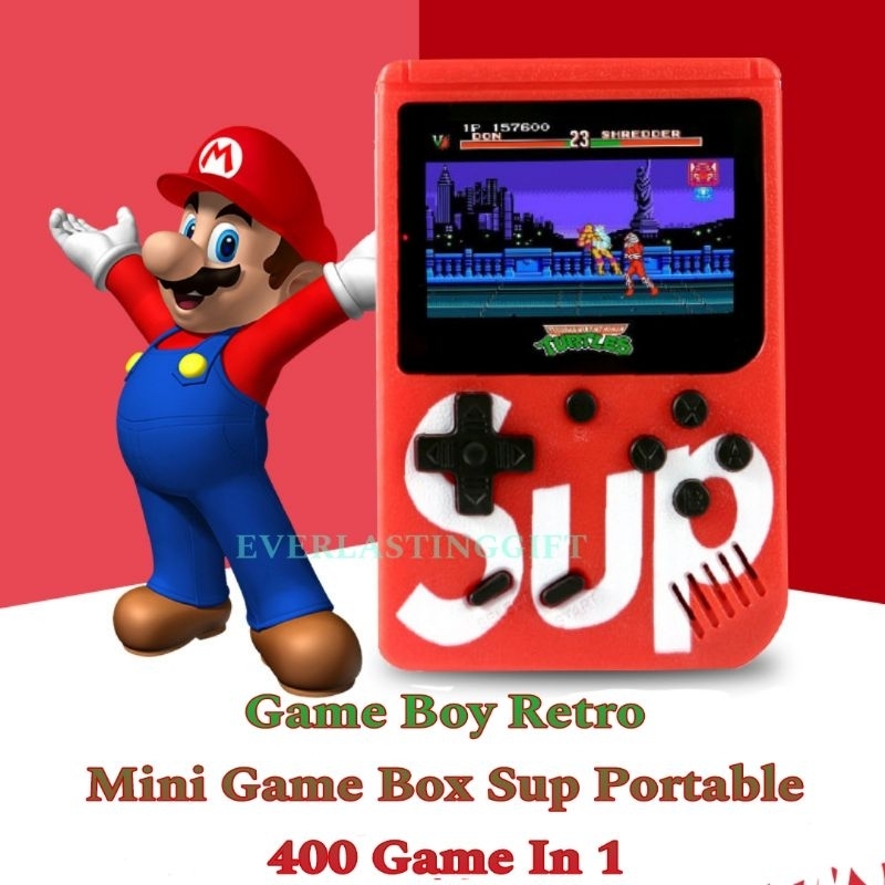 Jual Game Boy Mini SUP LCD 3inch 400 Gamebot Box Permainan Retro ...