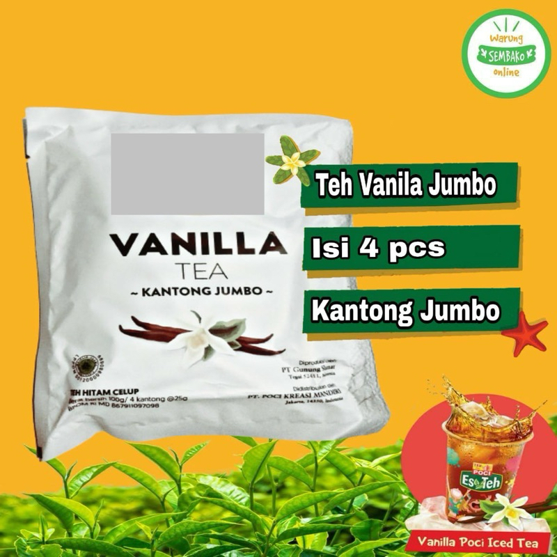 Jual Teh Vanilla Jumbo isi 4 Kantong | Shopee Indonesia