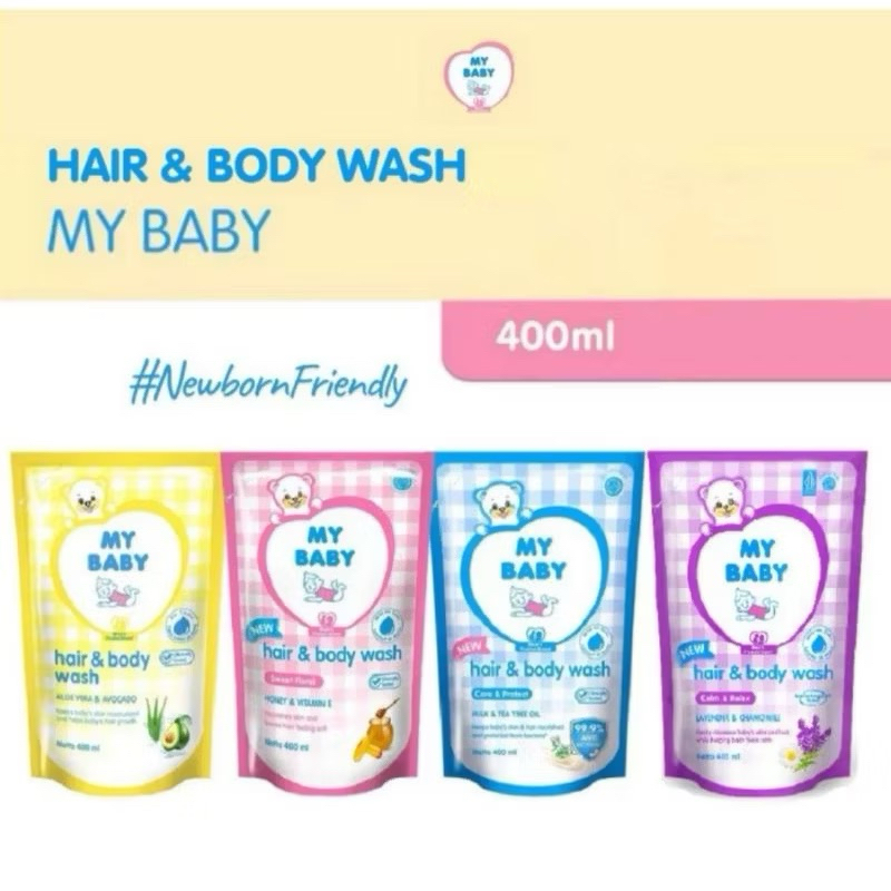 Jual My Baby Hair and Body Wash Refill 400ml 375ml Sabun Bayi 2in1 | Shopee Indonesia