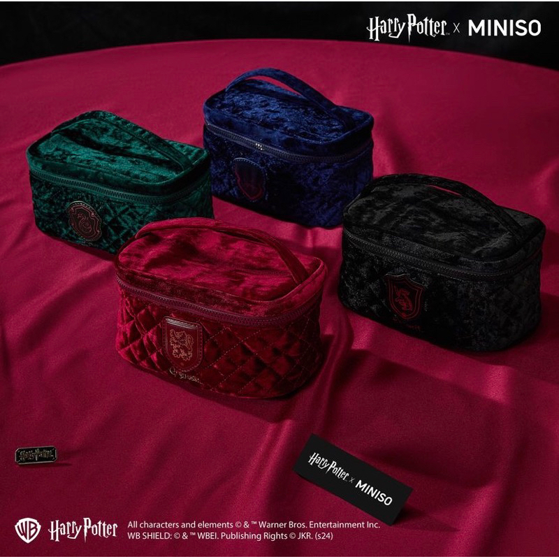 Jual Miniso x Harry Potter ‼️ Makeup Pouch / Cosmetic Bag Velvet Bludru ...