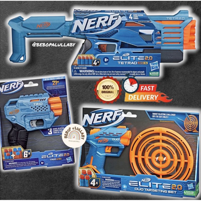 Jual ORIGINAL NERF ELITE 2.0 ECHO TETRAD DUO TRAGETING SET WARDEN DB 8 ...