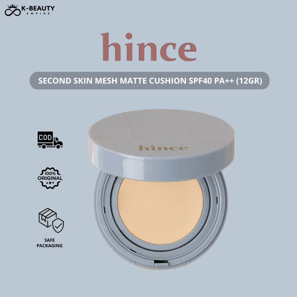 Jual [100% ORI] HINCE SECOND SKIN MESH MATTE CUSHION SPF 40PA++ (12GR ...