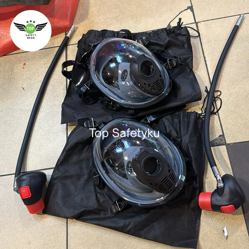 Jual Full Face Mask SCBA Dan Selang Regulator Untuk SCBA Breathing ...